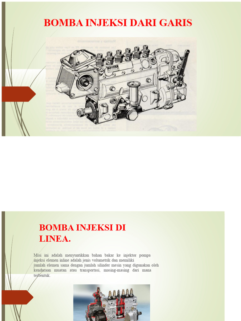Pompa Injeksi Inline: Fungsi dan Jenis | PDF