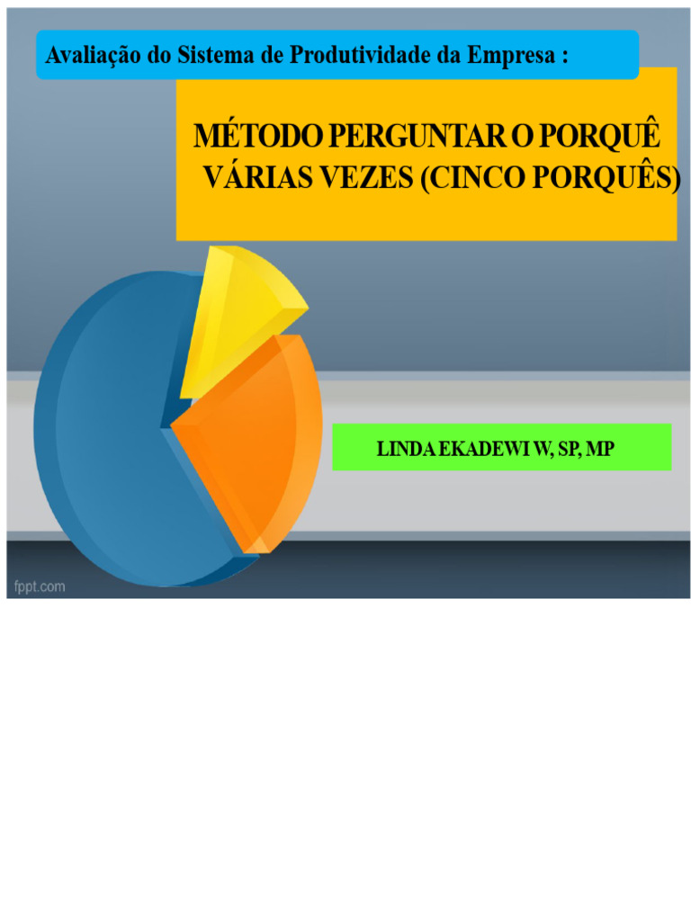 Análise de Causas Raiz: Cinco Porquês | PDF | Publicidade | Marketing