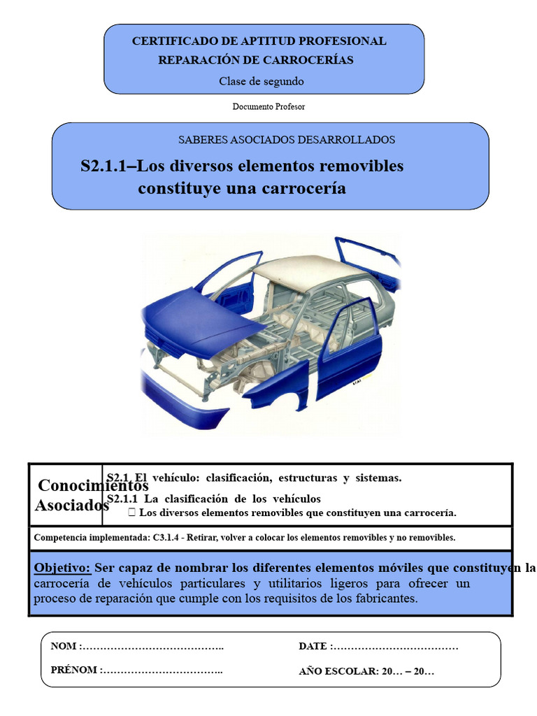Curso Prof Los Diversos Elementos Móviles Que Constituyen Una ...