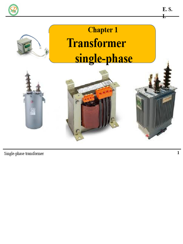 Single-Phase Transformer Overview | PDF | Transformer | Inductor