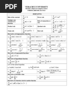 Calculus Derivatives Cheat Sheet | PDF | Derivative | Calculus