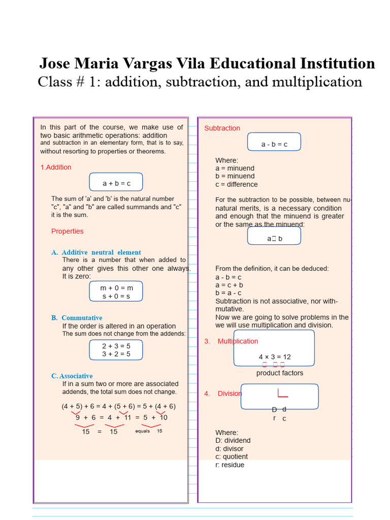 Addition-Subtraction-Multiplication-And-Division Problems | PDF ...