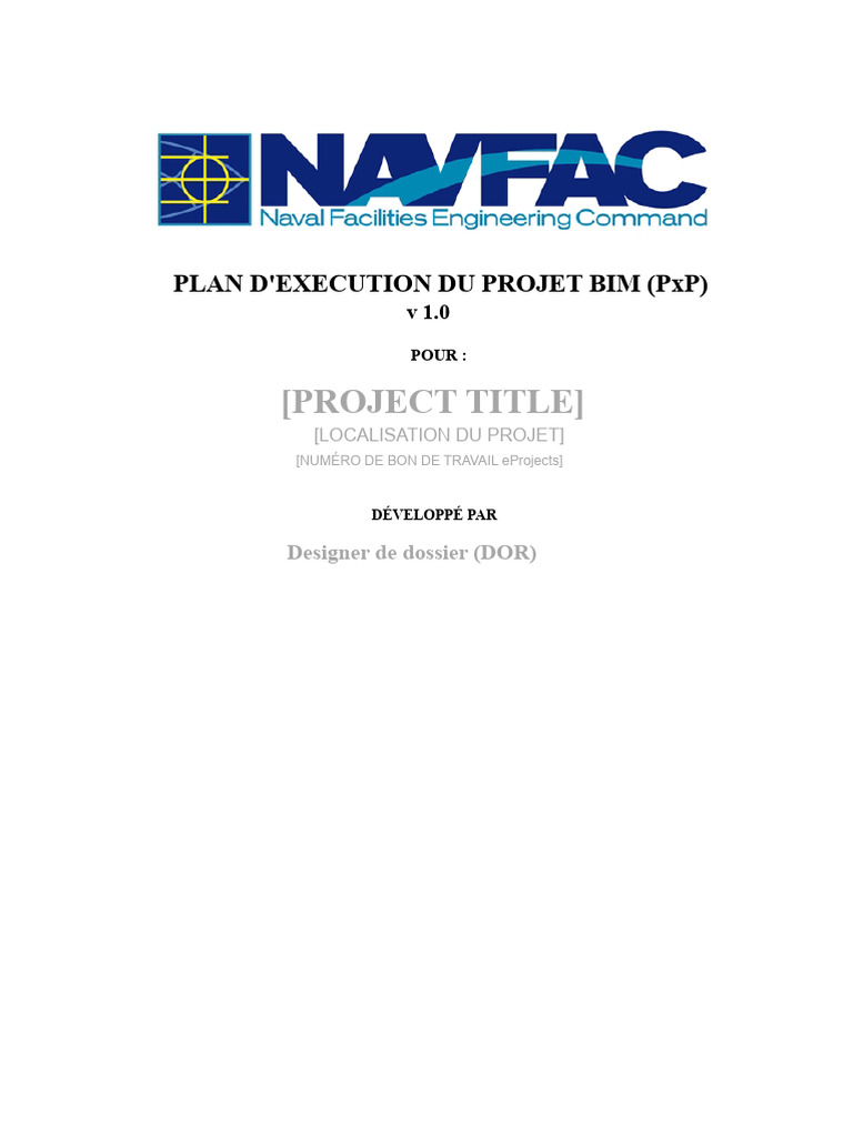 Plan d'exécution BIM pour projet NAVFAC | PDF | Building information ...