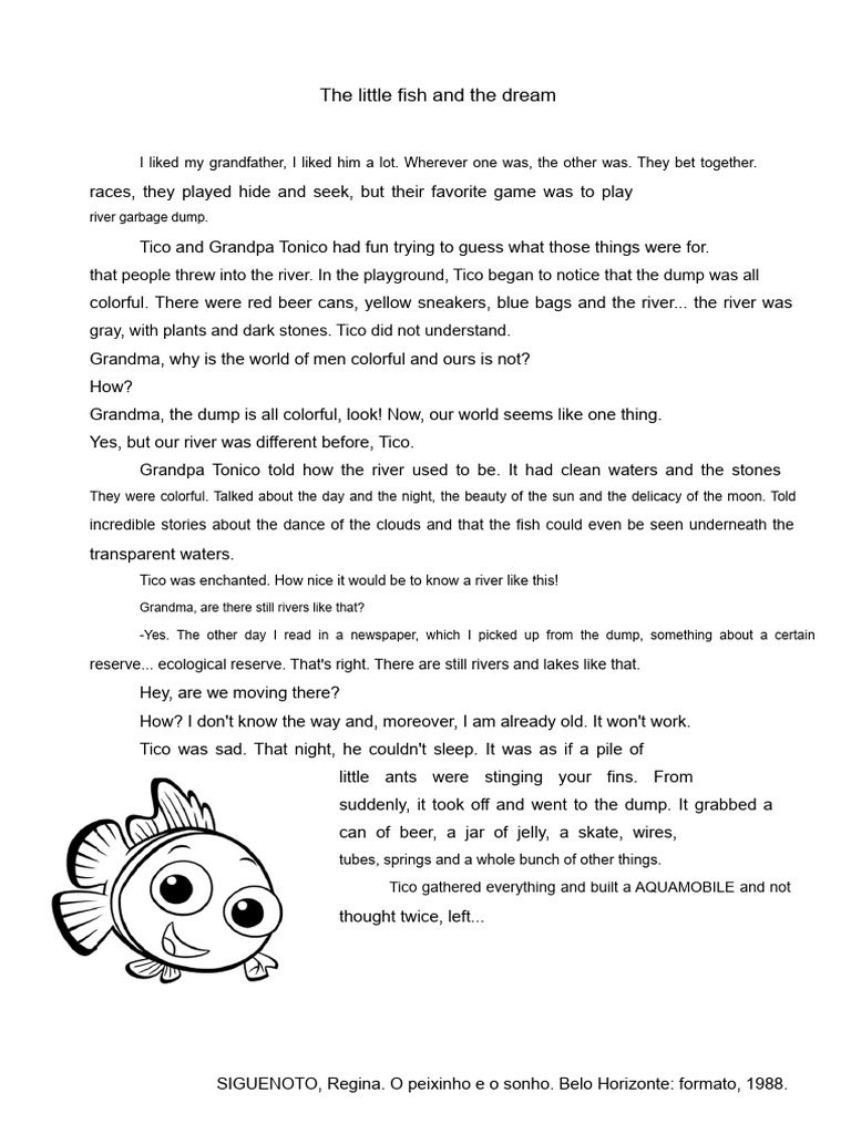 The Little Fish and The Dream | PDF