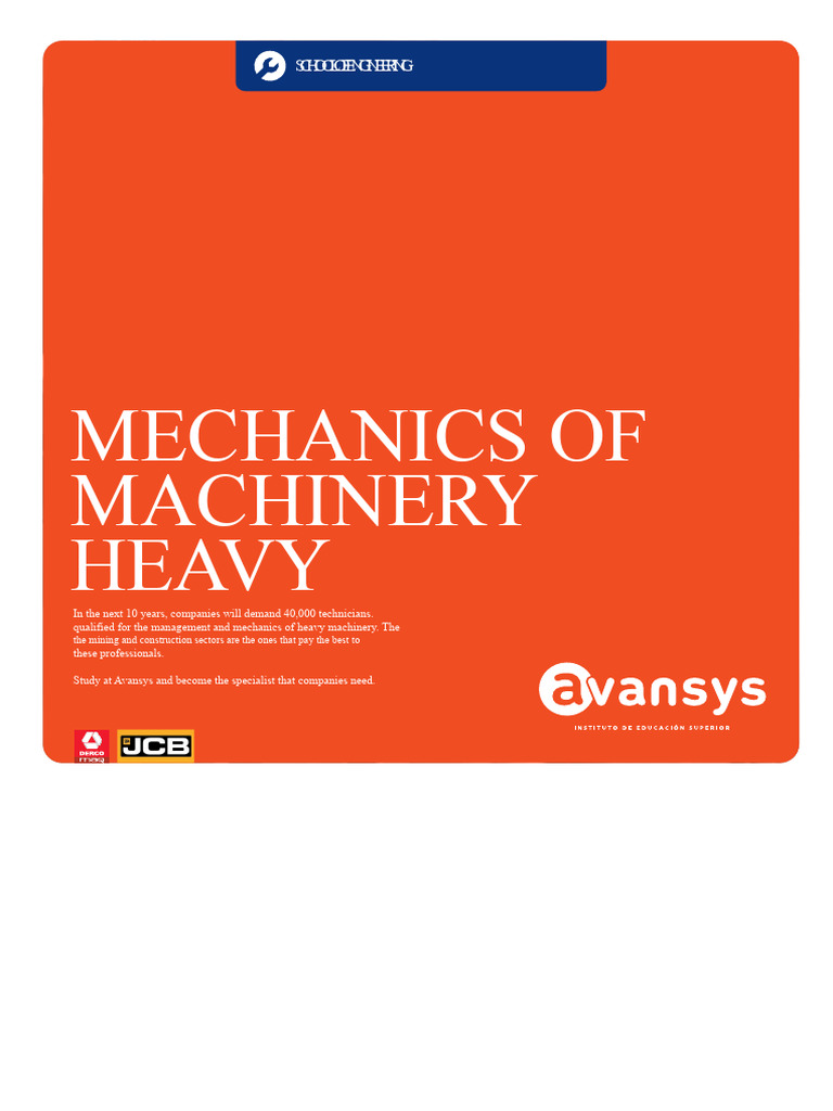 Heavy Machinery Mechanics Training | PDF | Heavy Equipment