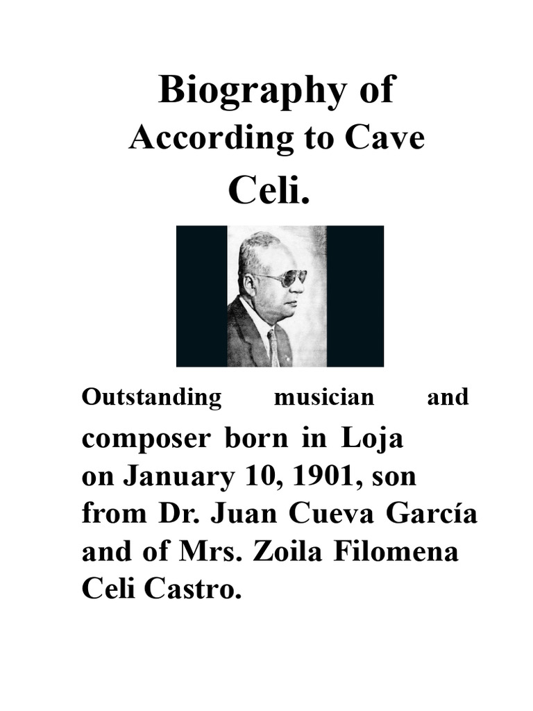 Biography of Segundo Cueva Celi | PDF