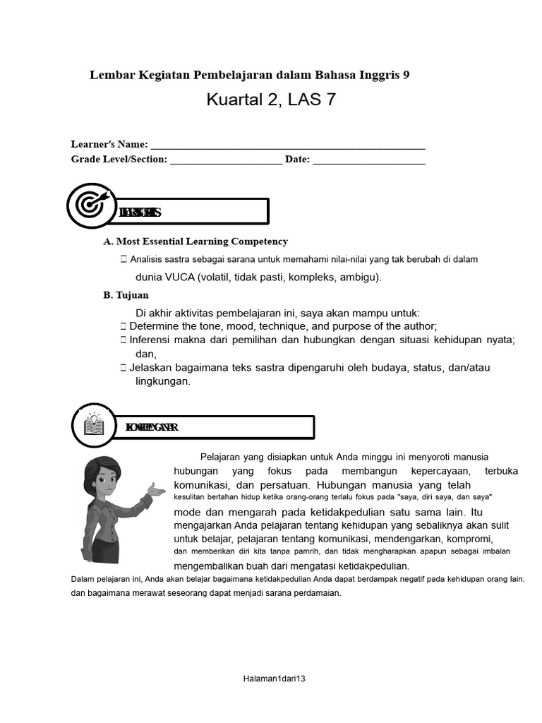 Kuartal 2, LAS 7: I. Learningskills | PDF