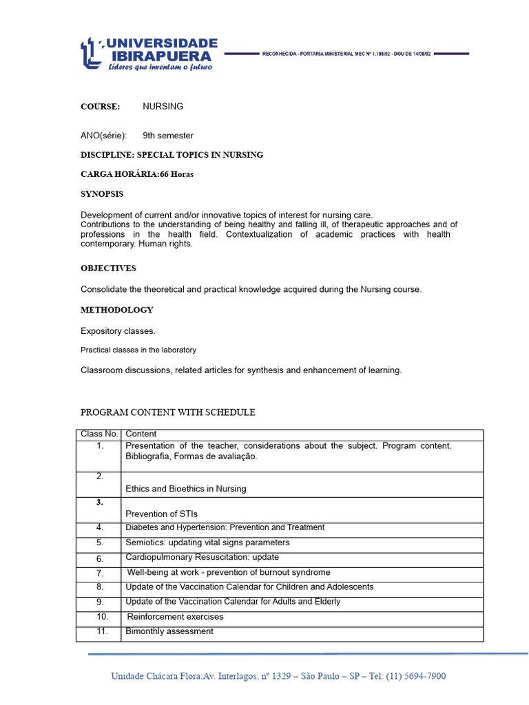 Special Topics in Nursing | PDF | Nursing | Medical Specialties