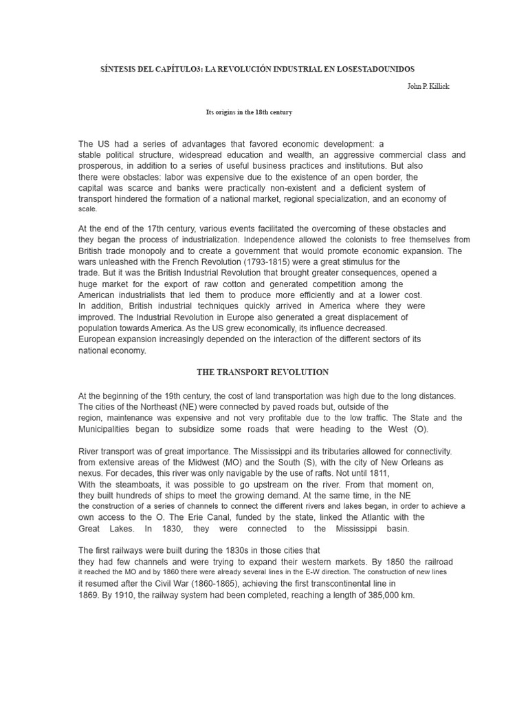 Summary of Chapter 3 | PDF | Industrial Revolution | Labour Economics