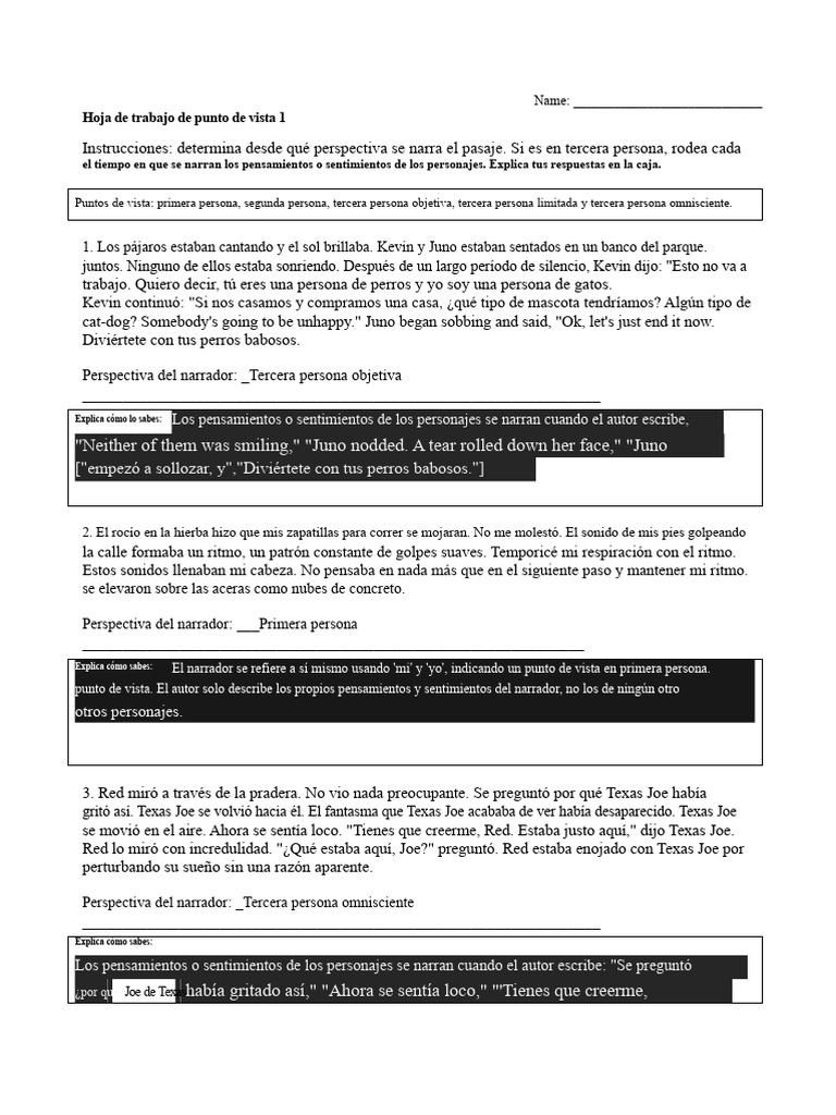 (Lección 4) Lectura - Determinando El Punto de Vista | PDF | Narración