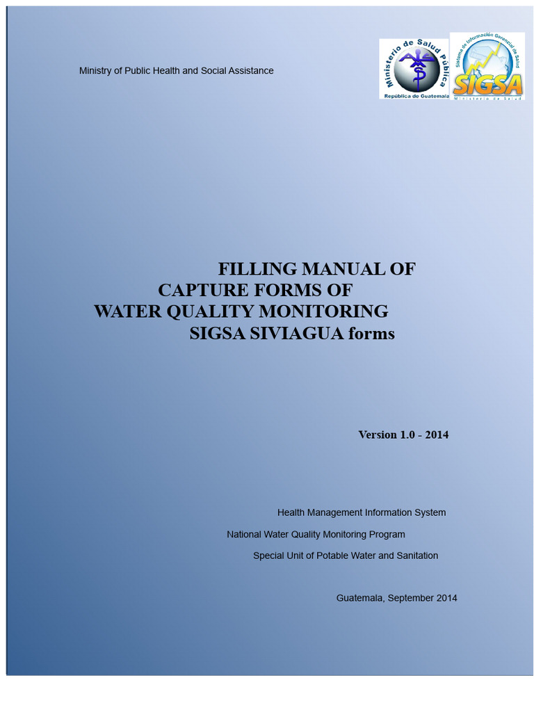 Water Quality Monitoring Form Manual | PDF | Environmental Engineering