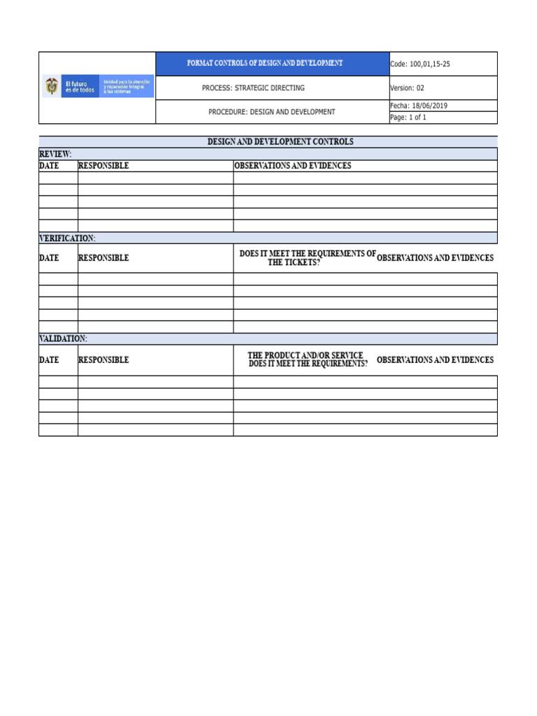 Design and Development Control Process | PDF