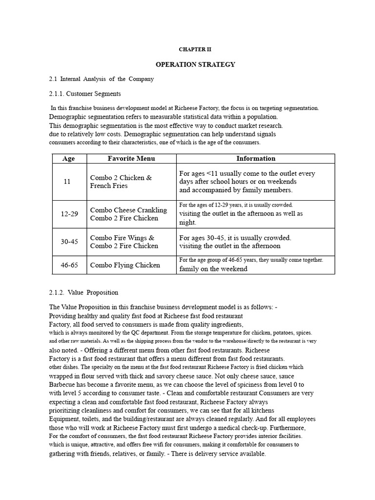 Richeese Factory Franchise Strategy Analysis | PDF | Market ...