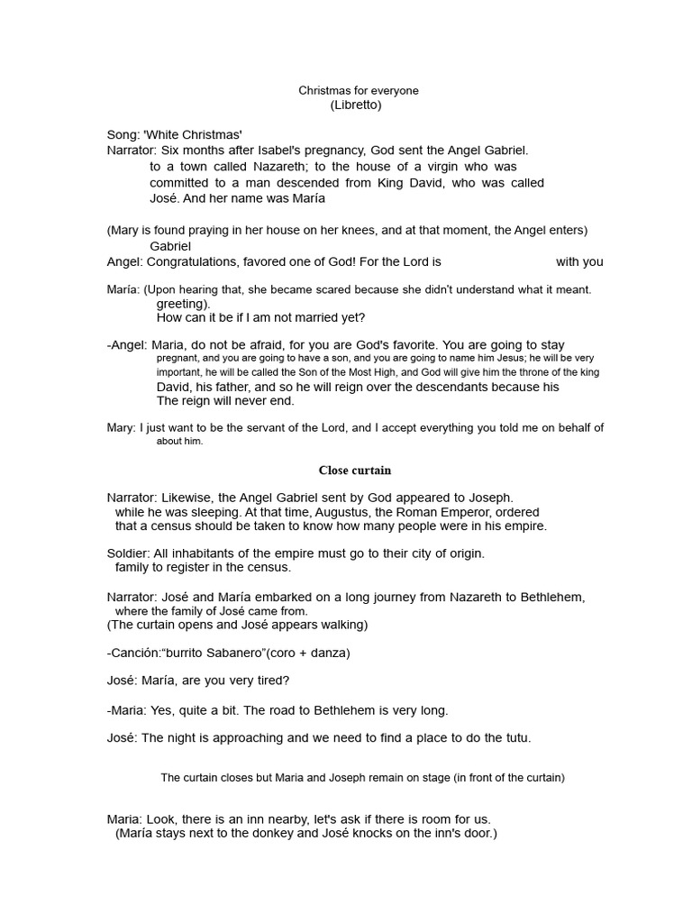 Christmas For Everyone Script PDF | PDF | Nativity Of Jesus | Biblical Magi