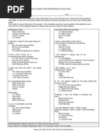 HADS Questionnaire and Scoring Guide | PDF | Emotions | Psychology