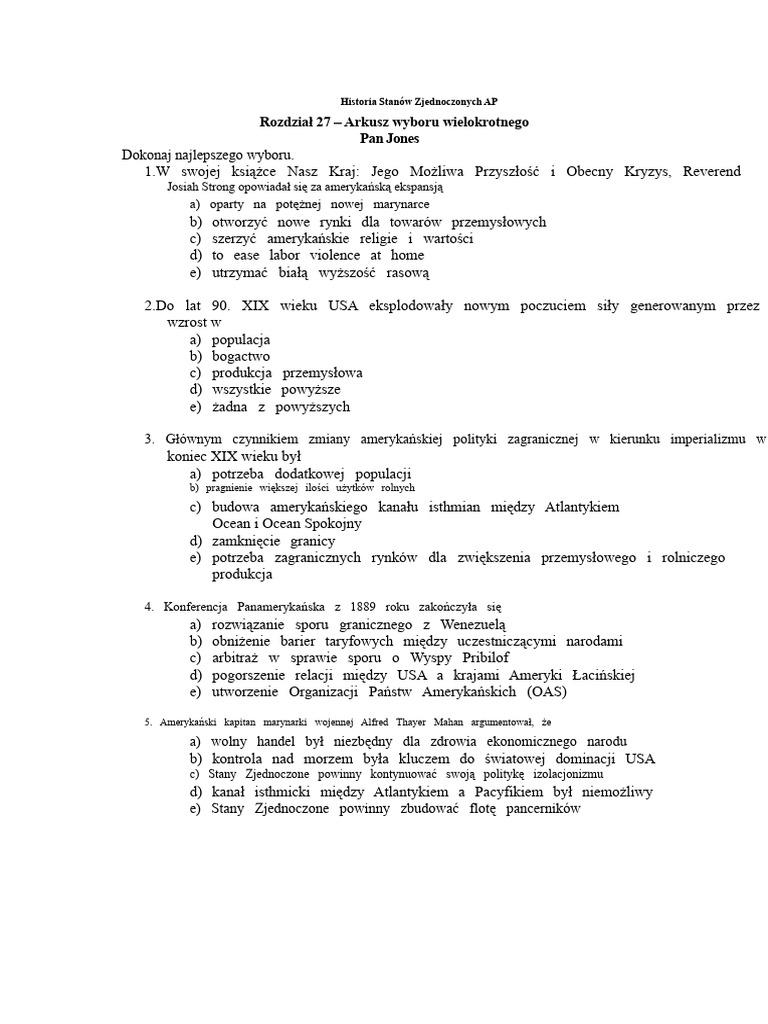 Test APUSH 27 | PDF