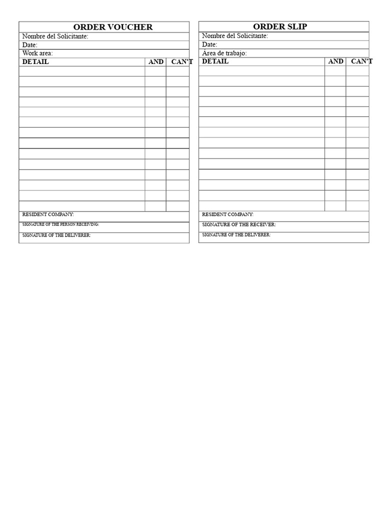 Order Voucher | PDF