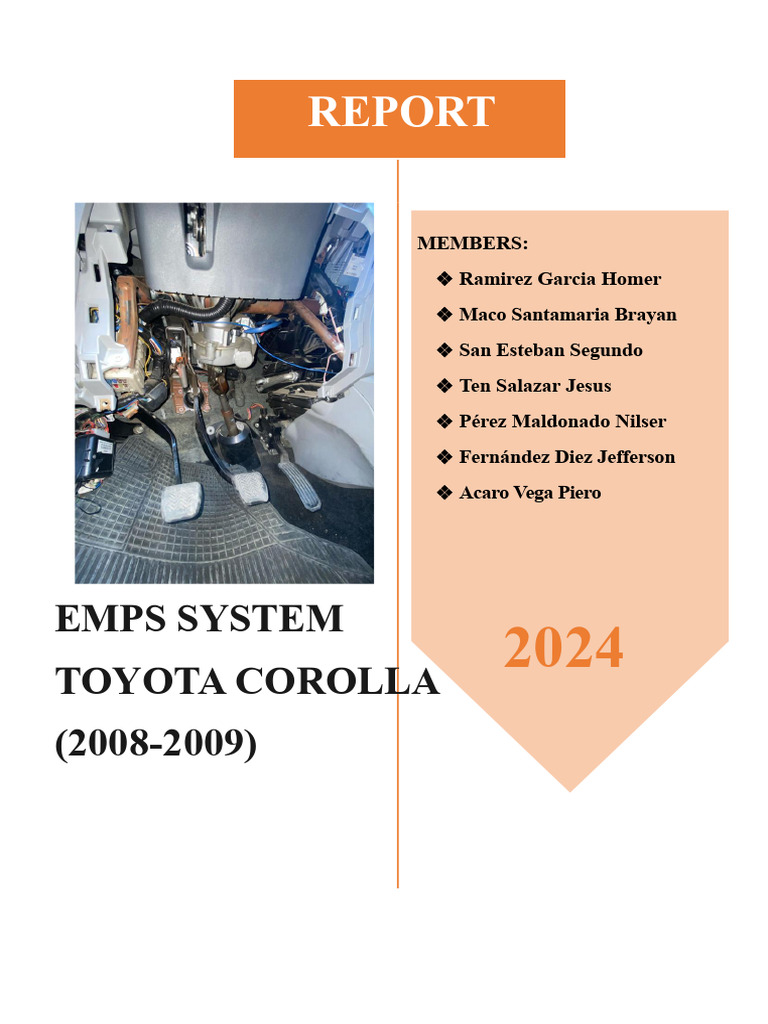 Toyota Corolla (Emps System) | PDF | Electric Motor | Gear