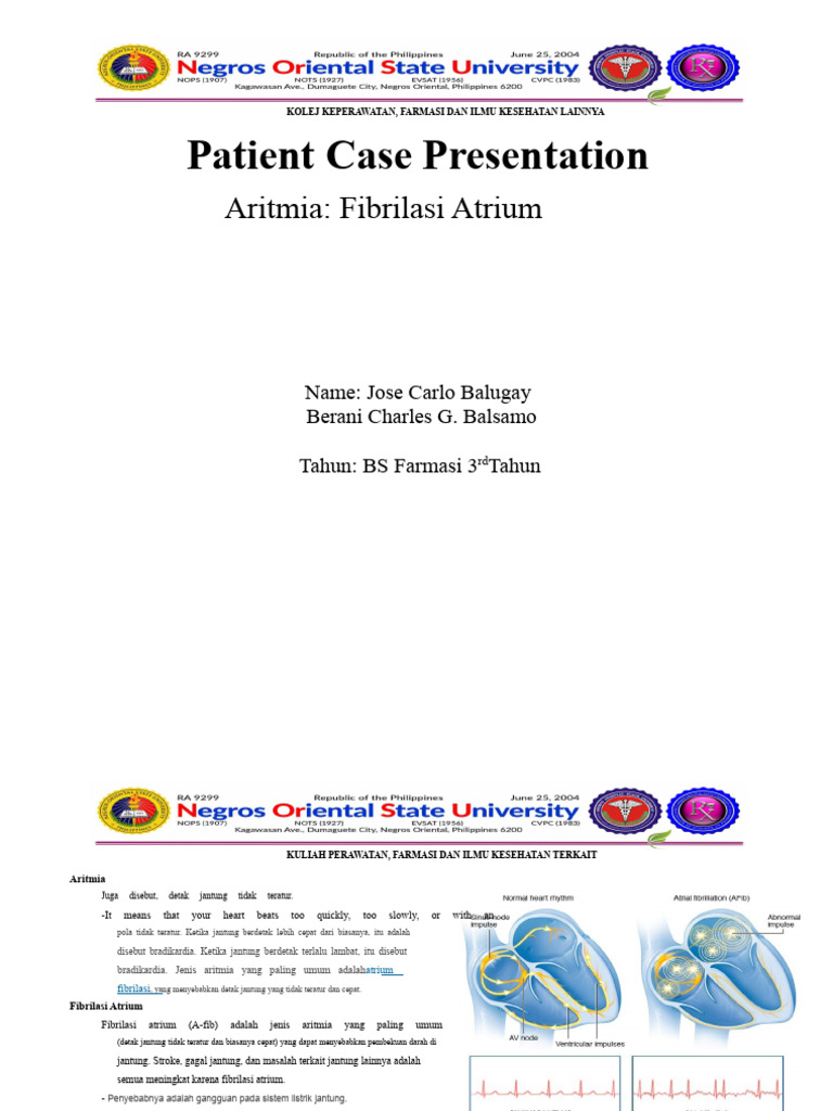 Atrial Fibrillation Case Study Analysis | PDF