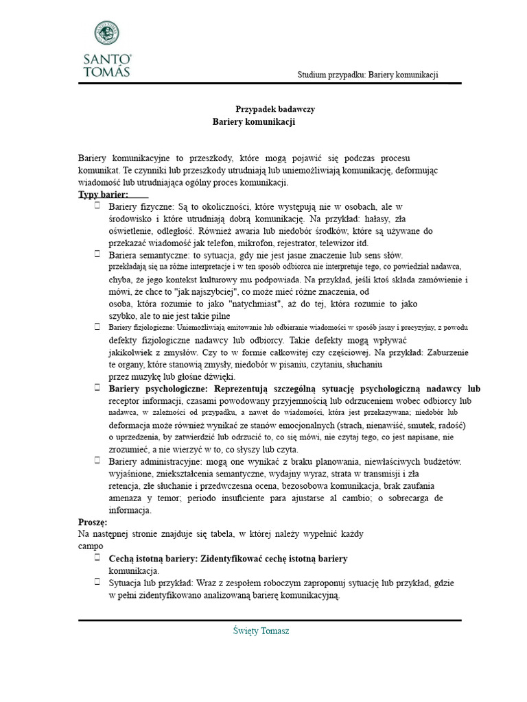 1.5 - Case Study - Communication Barriers | PDF