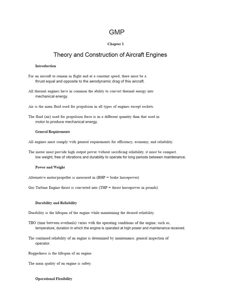 GMP Summary - MMA | PDF | Carburetor | Piston