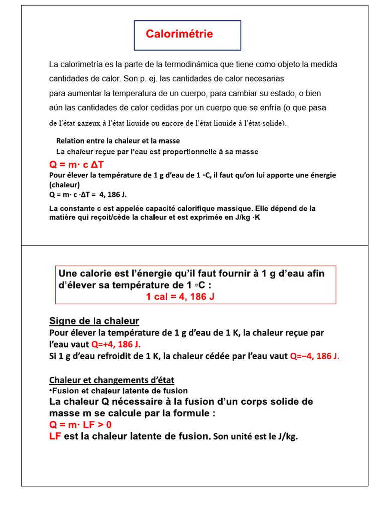 Calorimetría: Cálculo de Capacidad Térmica | PDF
