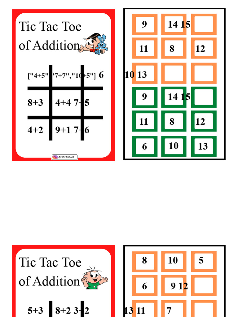 Mathematical Tic-Tac-Toe | PDF | Tabletop Games | Gaming