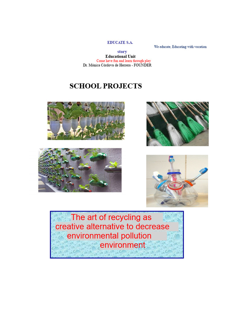 School Projects | PDF | Waste | Recycling