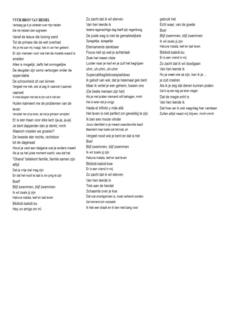 Van Hen Leerde Ik | PDF