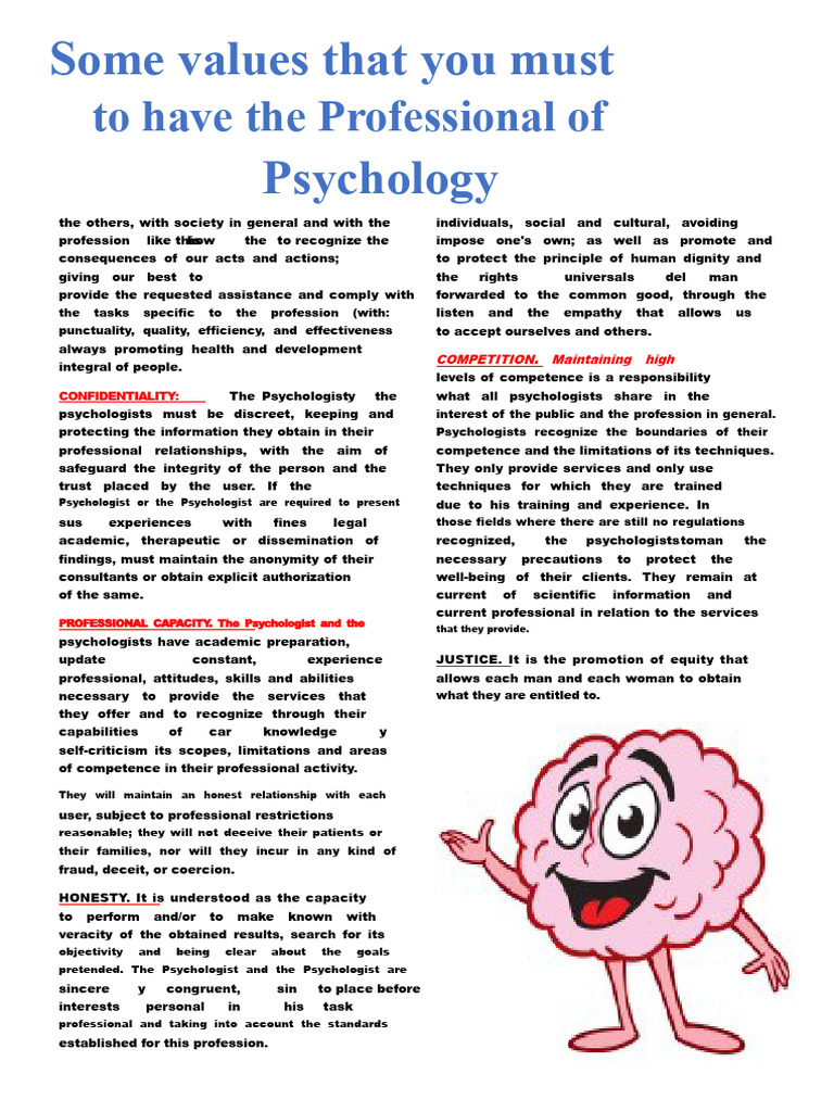 Ethical Principles for Psychologists | PDF | Psychologist ...