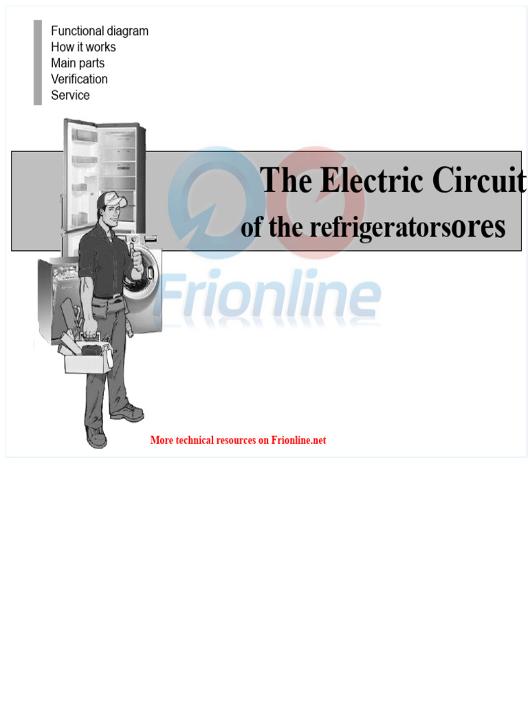 Refrigerator Electric Circuit Guide | PDF | Thermostat | Refrigerator