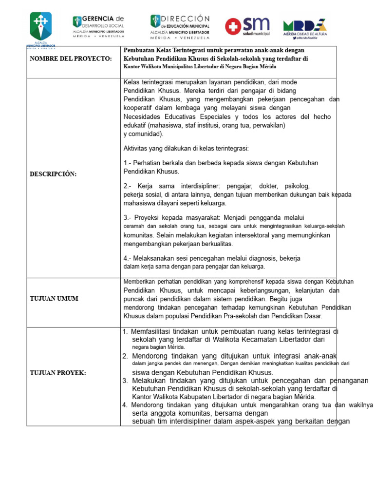 Kelas Terintegrasi untuk Anak Berkebutuhan Khusus | PDF
