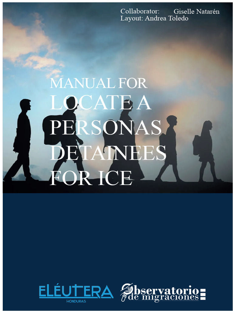 Manual For Locating Persons Detained in The United States by Ice | PDF ...