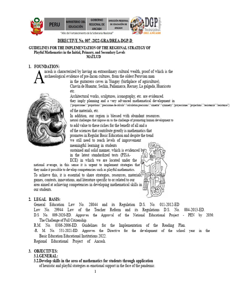Playful Mathematics Strategy Guidelines | PDF | Mathematics | Teachers