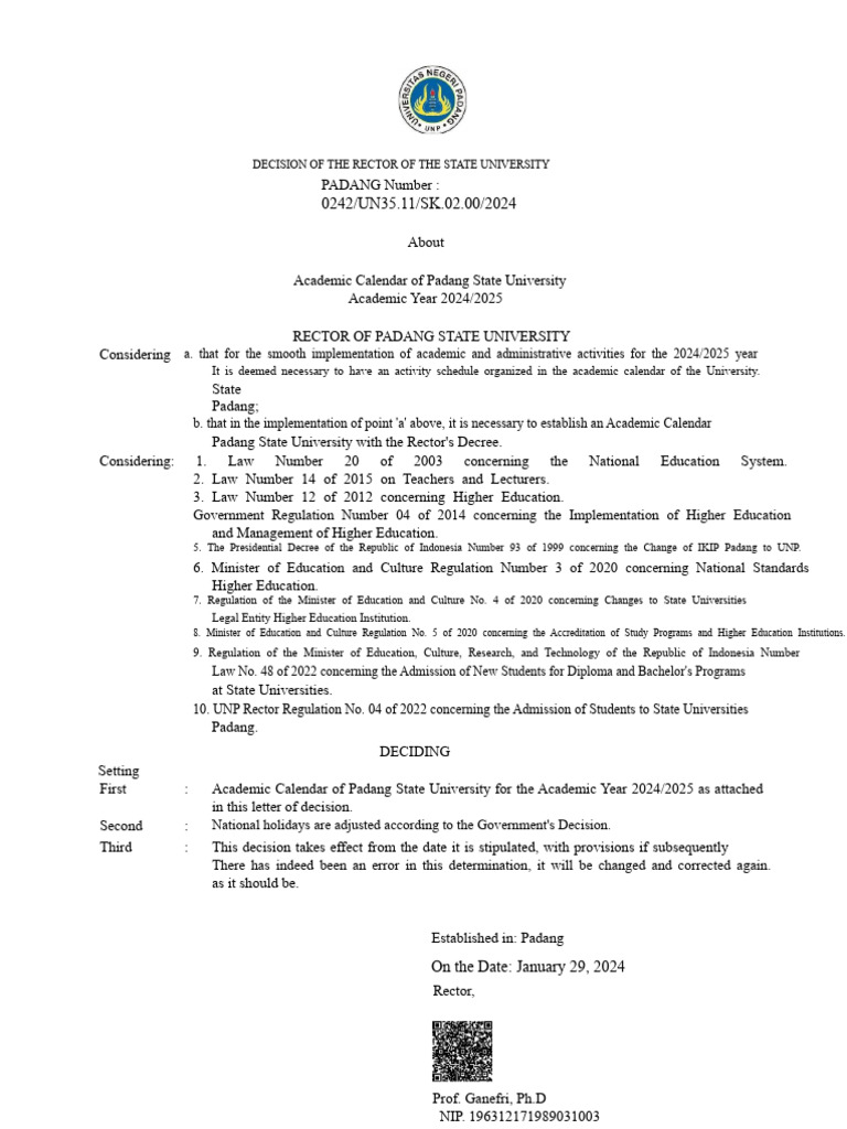 ACADEMIC CALENDAR 2024 2025 TT v1 01032024 | PDF | Academic Term | Thesis