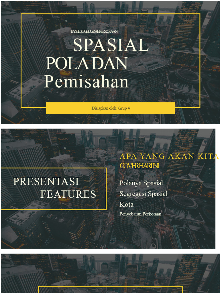 Pola dan Segregasi Spasial Perkotaan | PDF