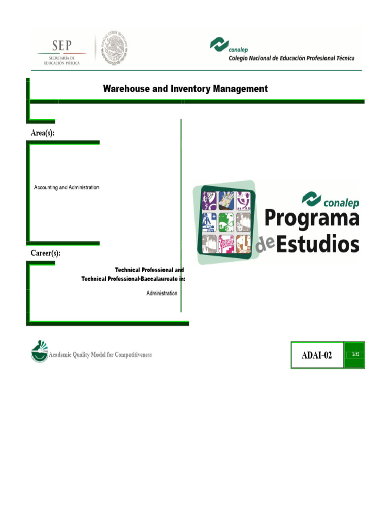 Warehouse Management Study Program | PDF | Information | Communication