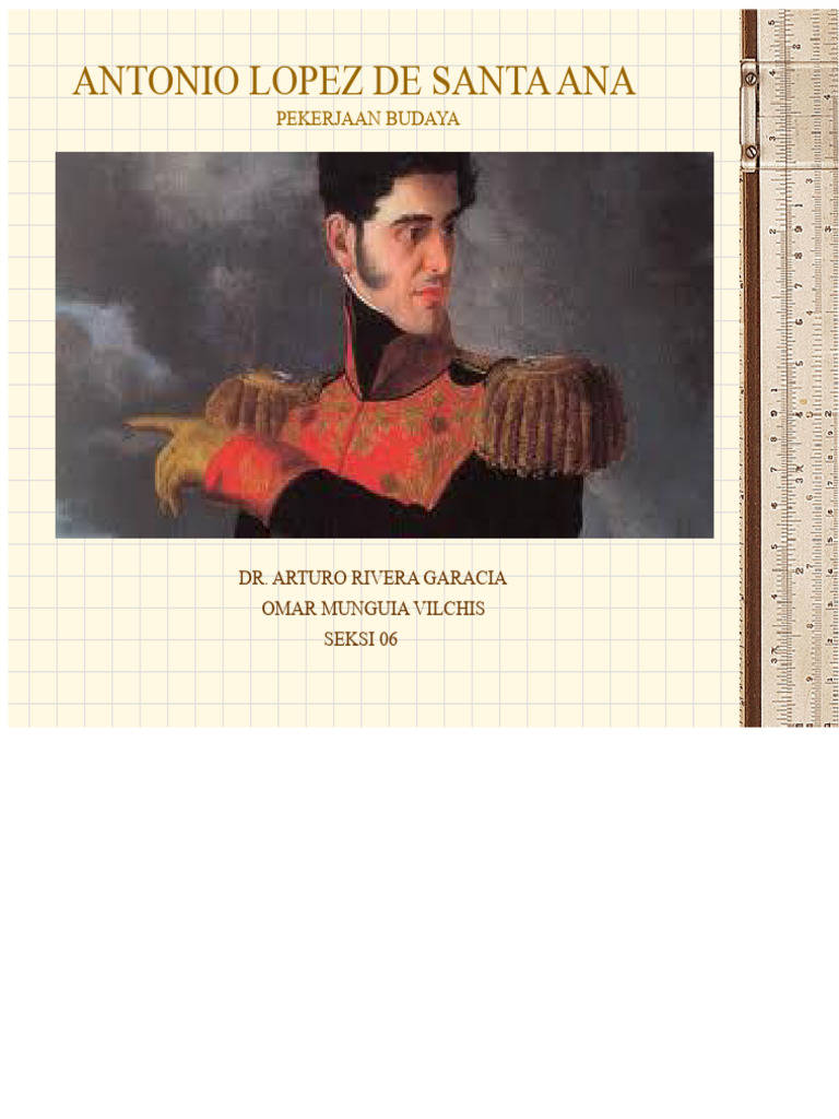 Sejarah Antonio Lopez de Santa Anna | PDF