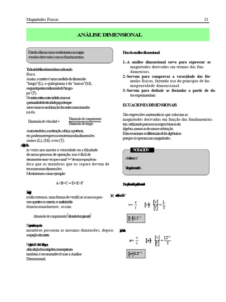 Problemas Resolvidos - Exemplos - Análise Dimensional | PDF | Unidades ...