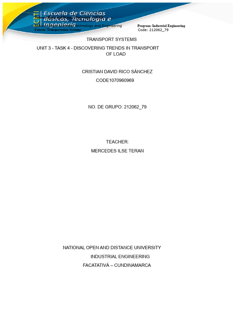 Unit 3 - Assignment 4 - Discovering Trends in Freight Transport - David ...