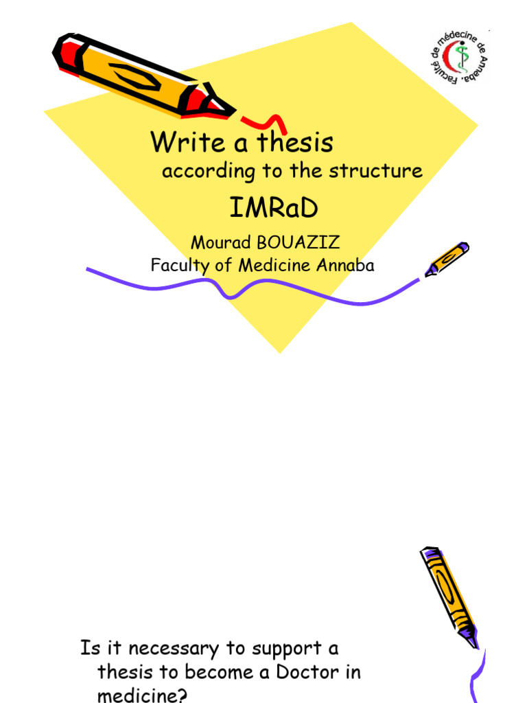 Writing A Thesis According To The IMRaD Structure | PDF | Thesis | Science