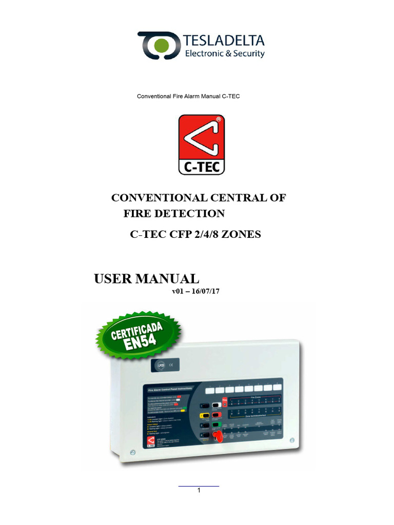 C-TEC Conventional Fire Alarm Manual | PDF | Power Supply | Relay