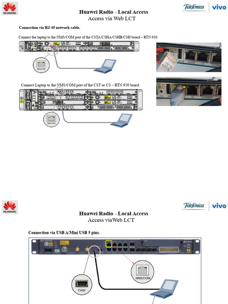 Huawei RTN Local Access | PDF | Laptop | Internet Protocols