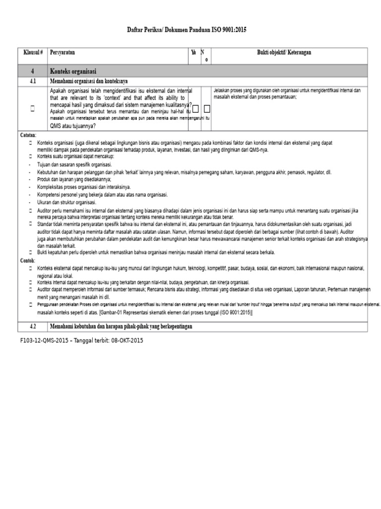 F103-12-QMS-2015 Daftar Periksa Panduan Dokumen ISO 9001 2015 - Salinan ...