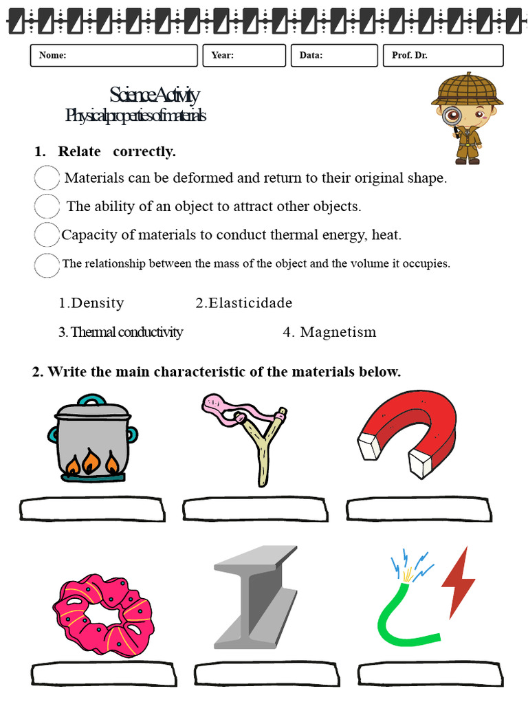 Science Activity On Physical Properties of Materials | PDF