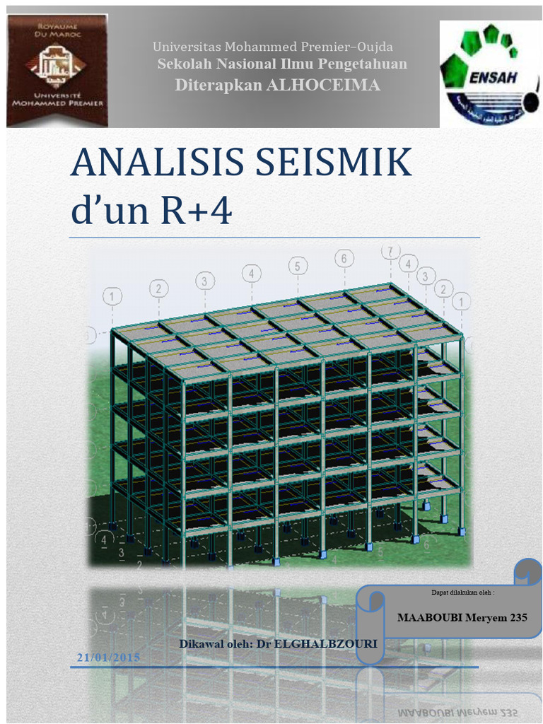 Analisis Seismik R+4 di Alhoceima | PDF
