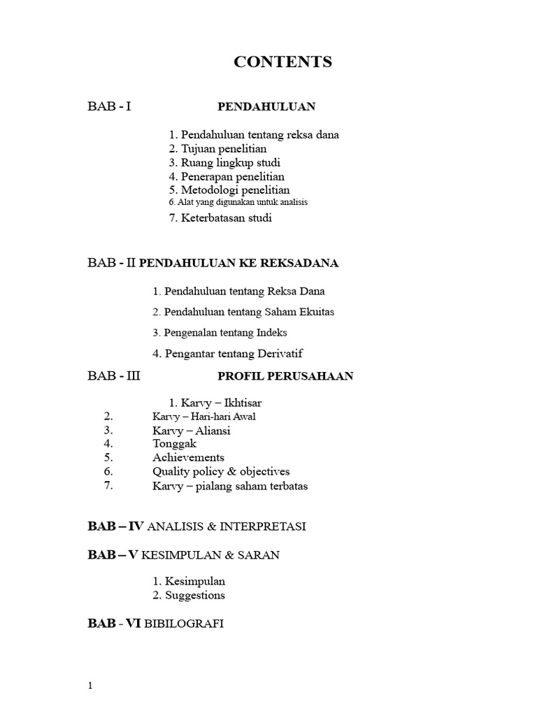 Analisis Reksa Dana dan Kinerja Investasi | PDF