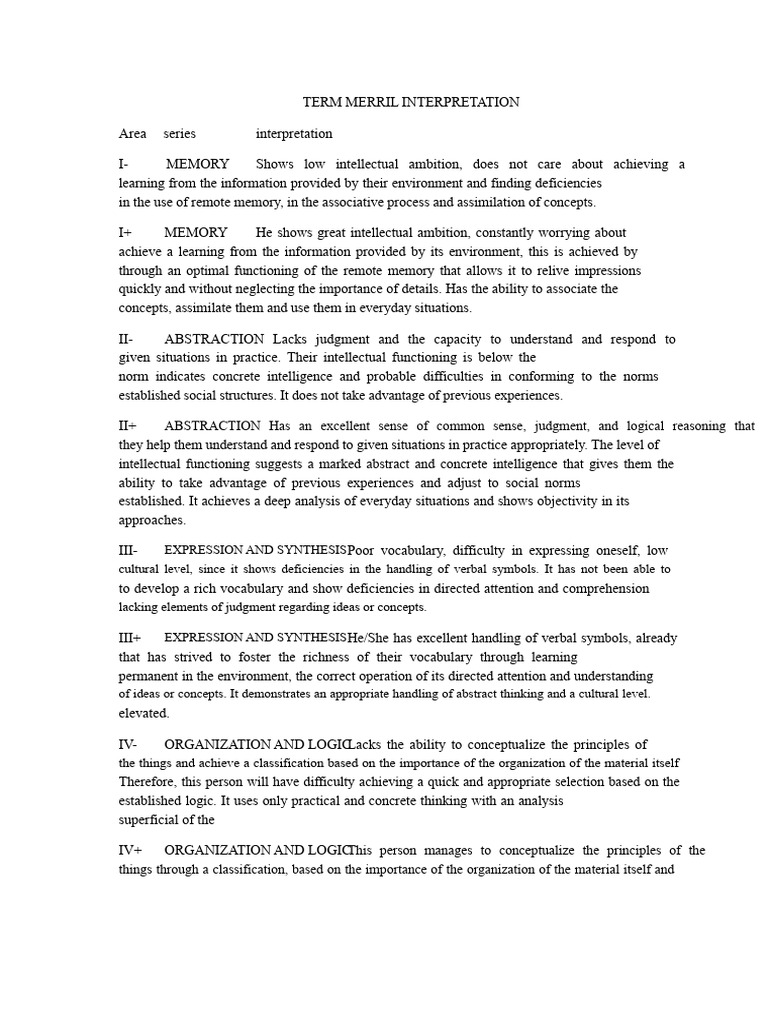 Cognitive Abilities Assessment Report | PDF | Concept | Reason