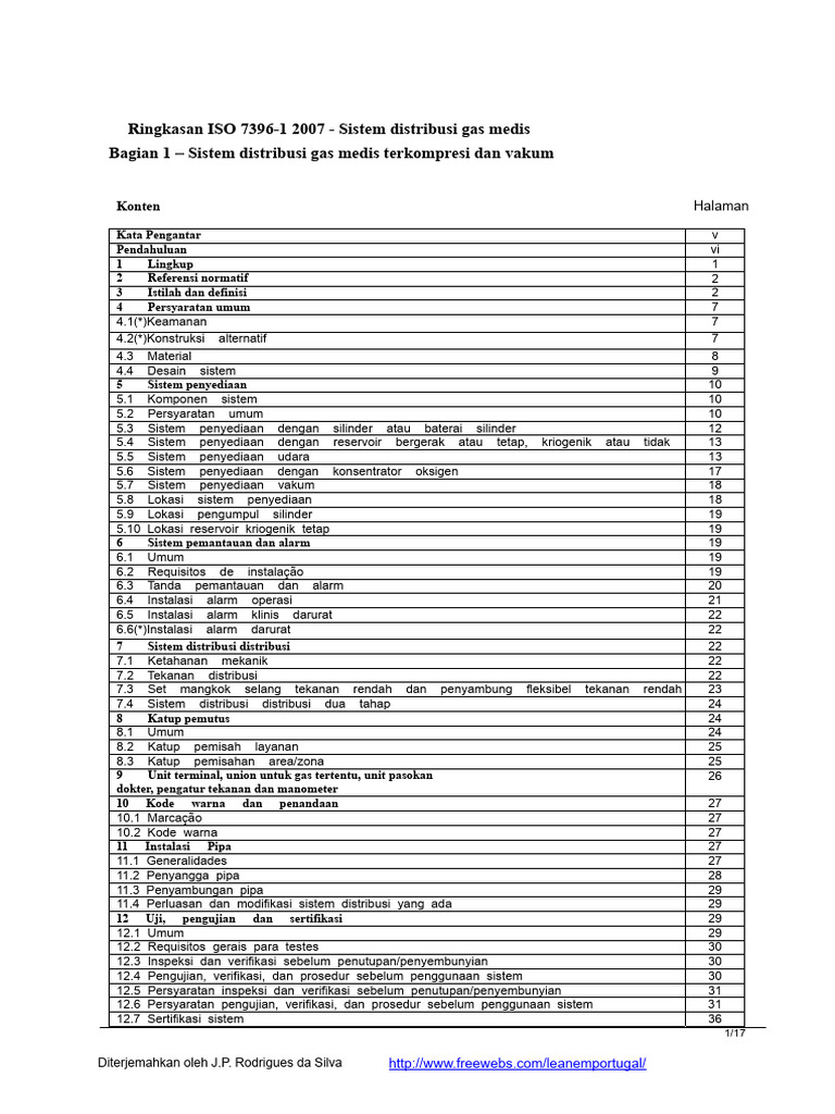 Ringkasan ISO-7396-1-Sistem Distribusi Gas Medis | PDF