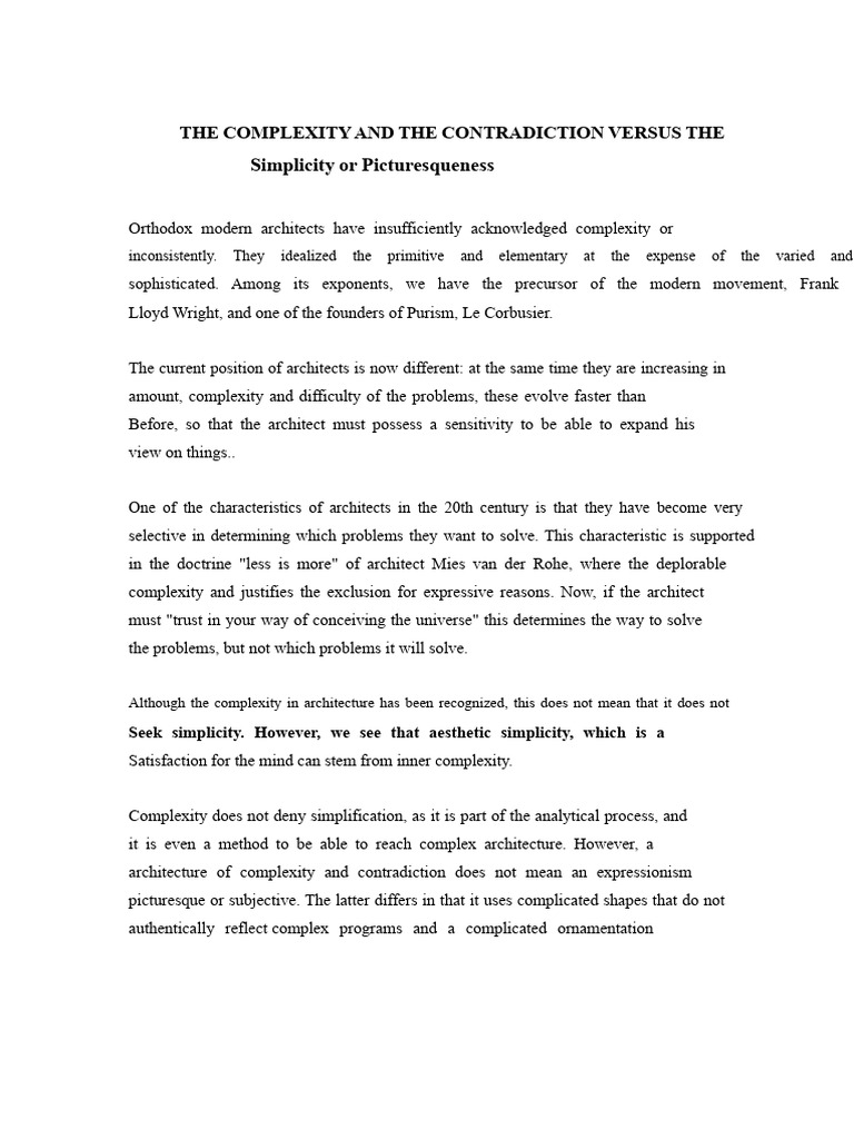 Complexity and Contradiction in Architecture | PDF